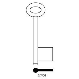 Pin Safe Key Blank - 8G - JMA UK
