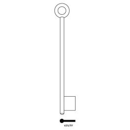 Long Safe Mortice Key Blank - JMA UK