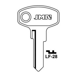 JMA LF-28 Cylinder Key Blank for L&F® - JMA UK