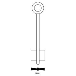 5g Pipe D/Bitted Safe Key for Chatwood Milner® - JMA UK