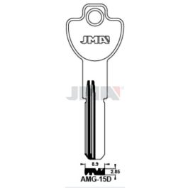 JMA AMG-15D Dimple Key Blank for Amig® - JMA UK